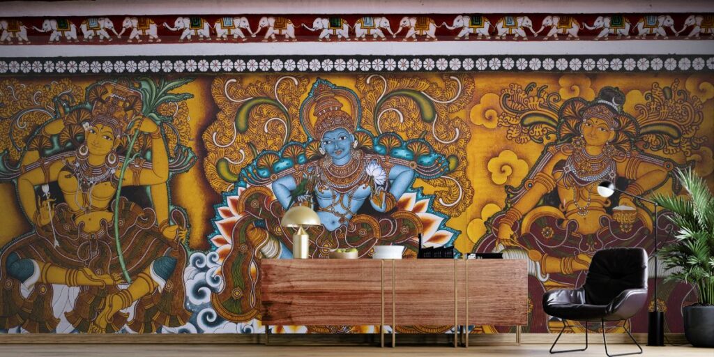 Timeless Kerala Mural Impressions for Wall - Magicdecor®