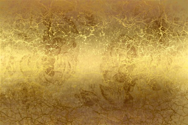 Abstract Golden Grunge Pattern Wallpaper for Wall - Magicdecor®