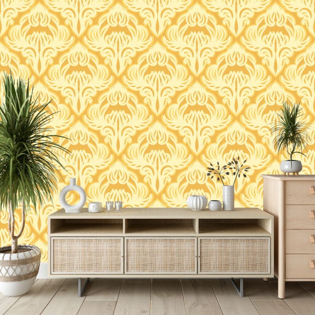Classic Royal Damask Wallpaper Mural - Magicdecor®