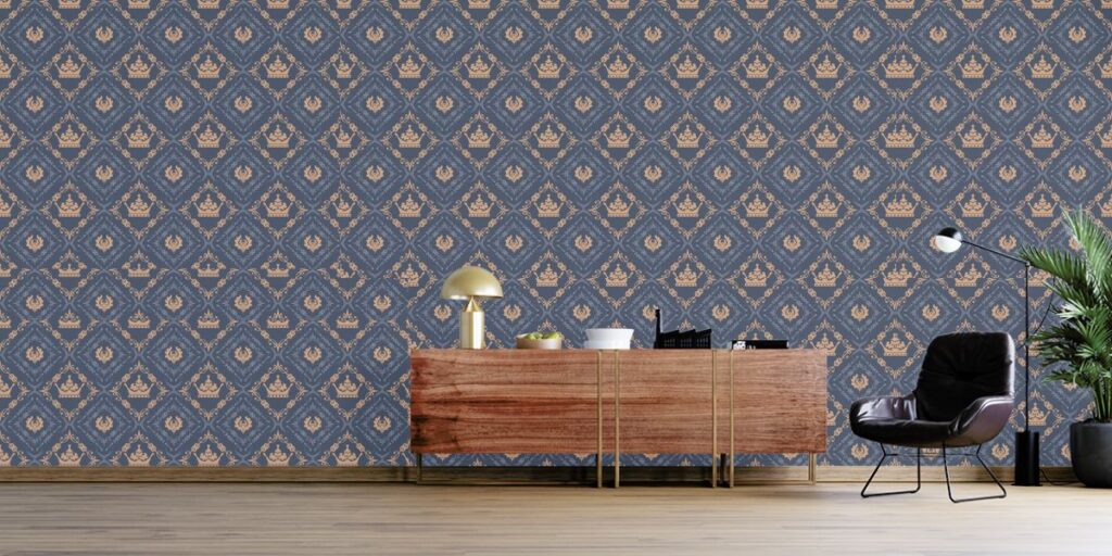 Vintage Royal Crown Pattern Wallpaper for Wall - Magicdecor®