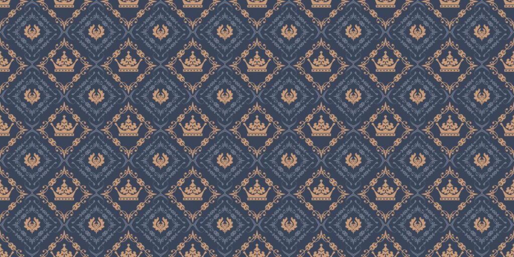 Vintage Royal Crown Pattern Wallpaper for Wall - Magicdecor®