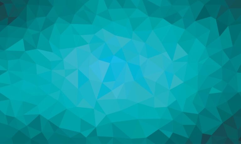 Teal Color Polygonal Shapes Wallpaper for Wall - Magicdecor®