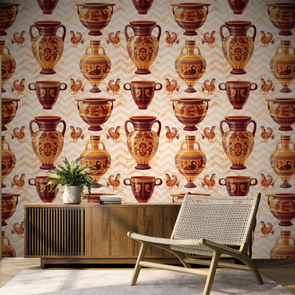 Prestige Porcelain Palace Wallpaper for Living Room - Magicdecor®