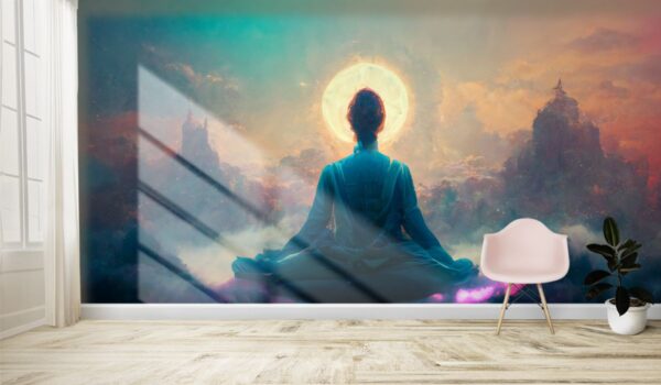 Mindful and Spiritual Yoga Wallpaper - Magicdecor®