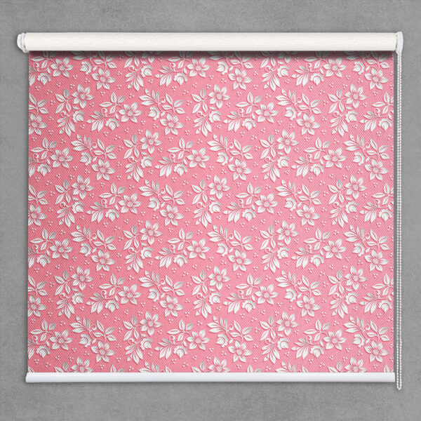 3D Look Pink Floral Roller Window Blinds - Magicdecor®