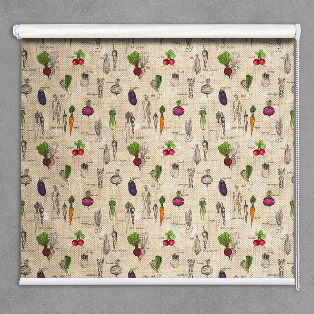 Veggies Pattern Roller Blinds for Kitchen - Magicdecor®