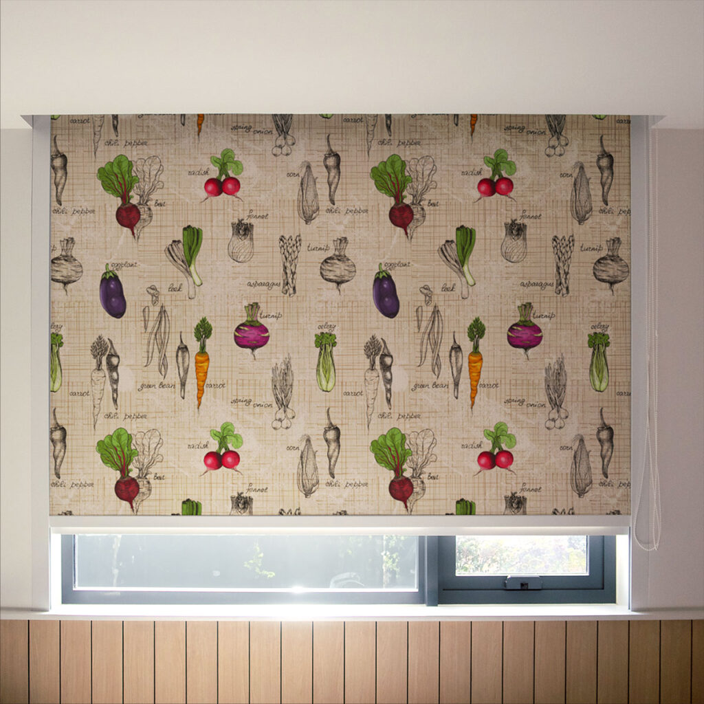 Veggies Pattern Roller Blinds for Kitchen - Magicdecor®