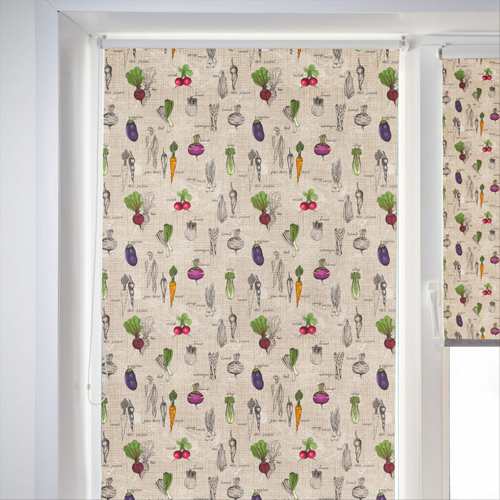 Veggies Pattern Roller Blinds for Kitchen - Magicdecor®