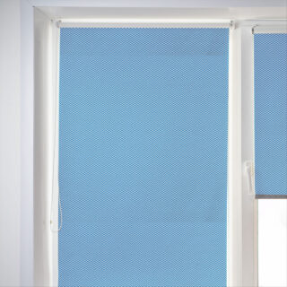 Geometric Blues Blue Roller Blind for Office Window - Magicdecor®