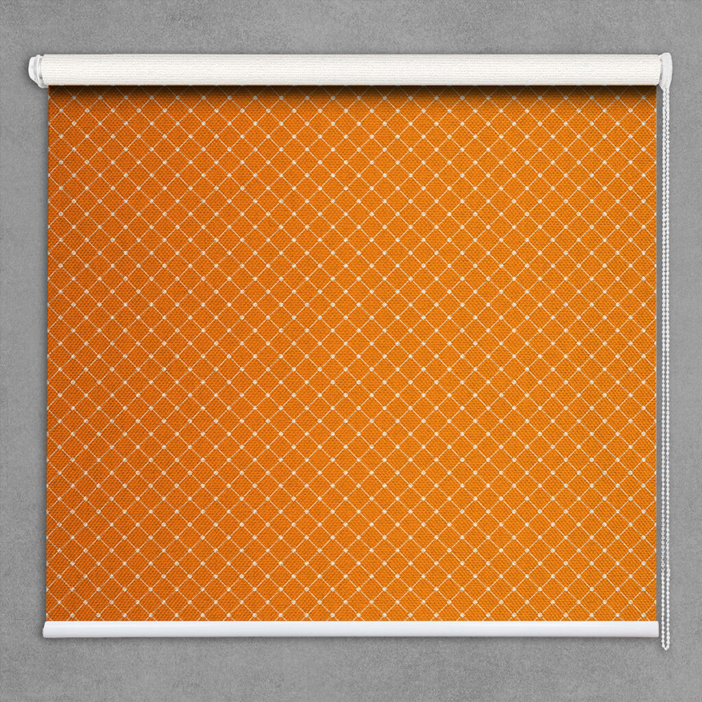 Orange Zest Geometric Pattern Roller Blinds for Windows - Magicdecor®
