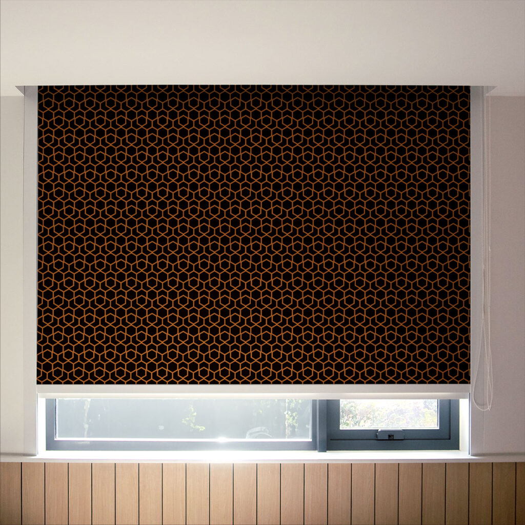 Cocoa Comfort Brown Patterned Roller Blinds - Magicdecor®