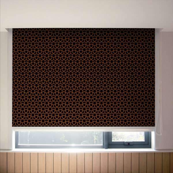 Cocoa Comfort Brown Patterned Roller Blinds - Magicdecor®