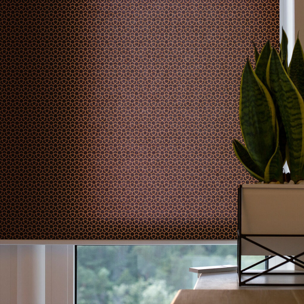 Cocoa Comfort Brown Patterned Roller Blinds - Magicdecor®