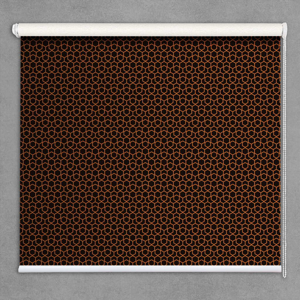 Cocoa Comfort Brown Patterned Roller Blinds - Magicdecor®