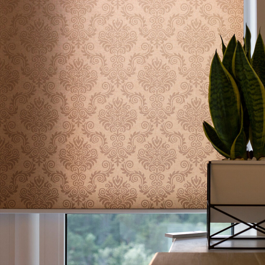 Damask Pattern Roller Blinds for Windows - Magicdecor®