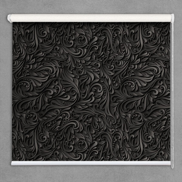 Artisan Black Patterned Roller Blinds - Magicdecor®