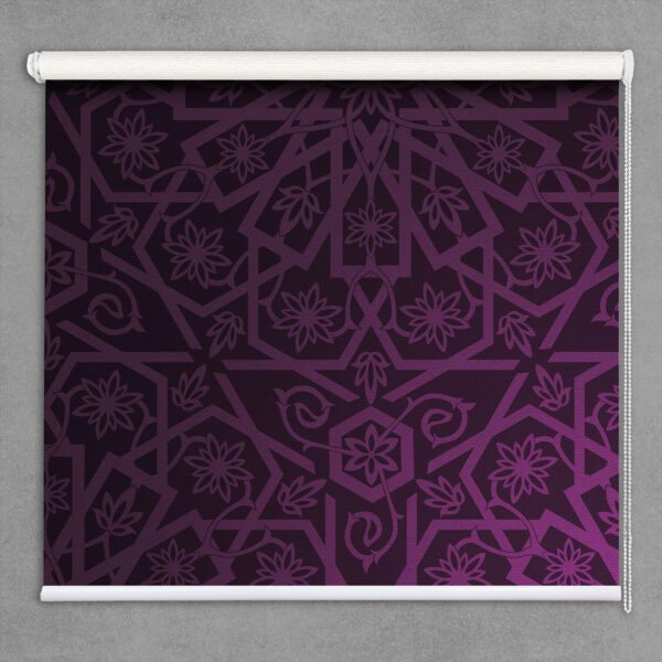 Decorative Purple Floral Pattern Roller Blinds for Windows - Magicdecor®