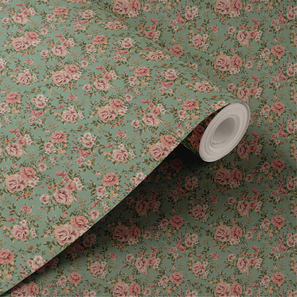 Floral Fabric Harmony Wallpaper Roll - Magicdecor®