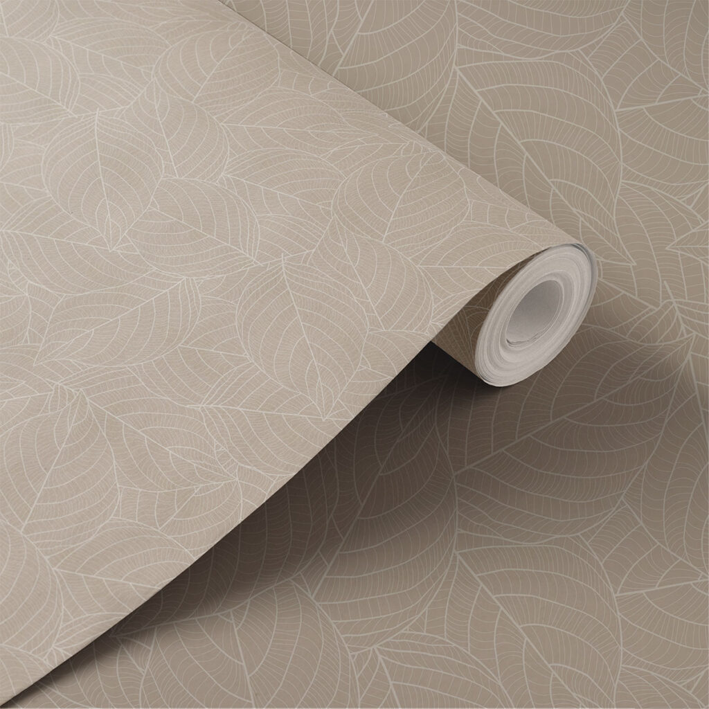 Brown Leaves Pattern Wallpaper Roll - Magicdecor®
