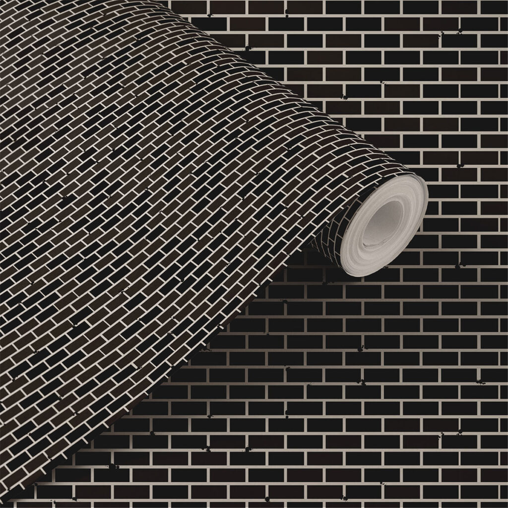 Black Brick Wallpaper Roll - Magicdecor®