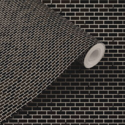 Black Brick Wallpaper Roll - Magicdecor®