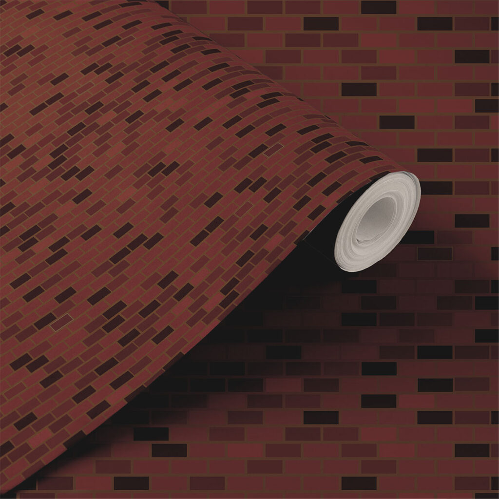 Brown and Black Brick Wallpaper Roll - Magicdecor®