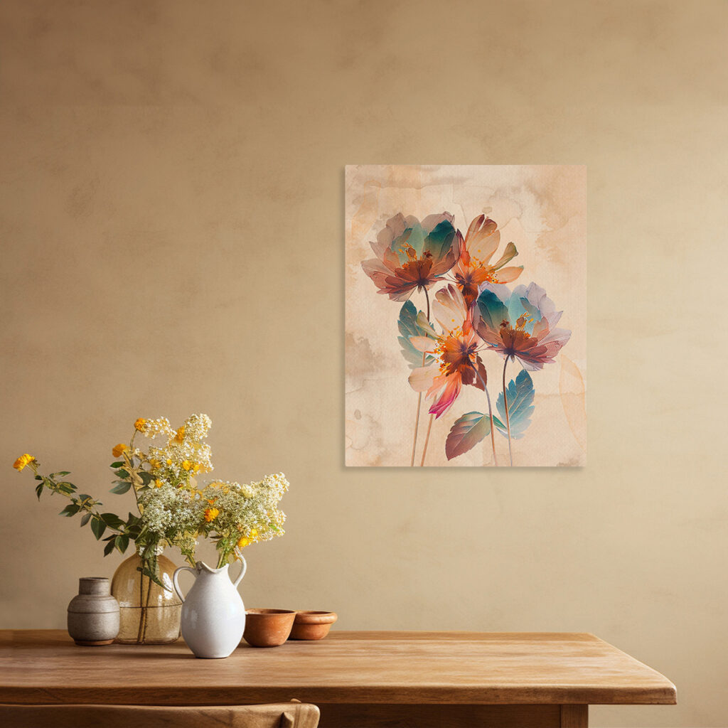 Beautiful Floral Canvas Painting for Home and Office - Magicdecor®