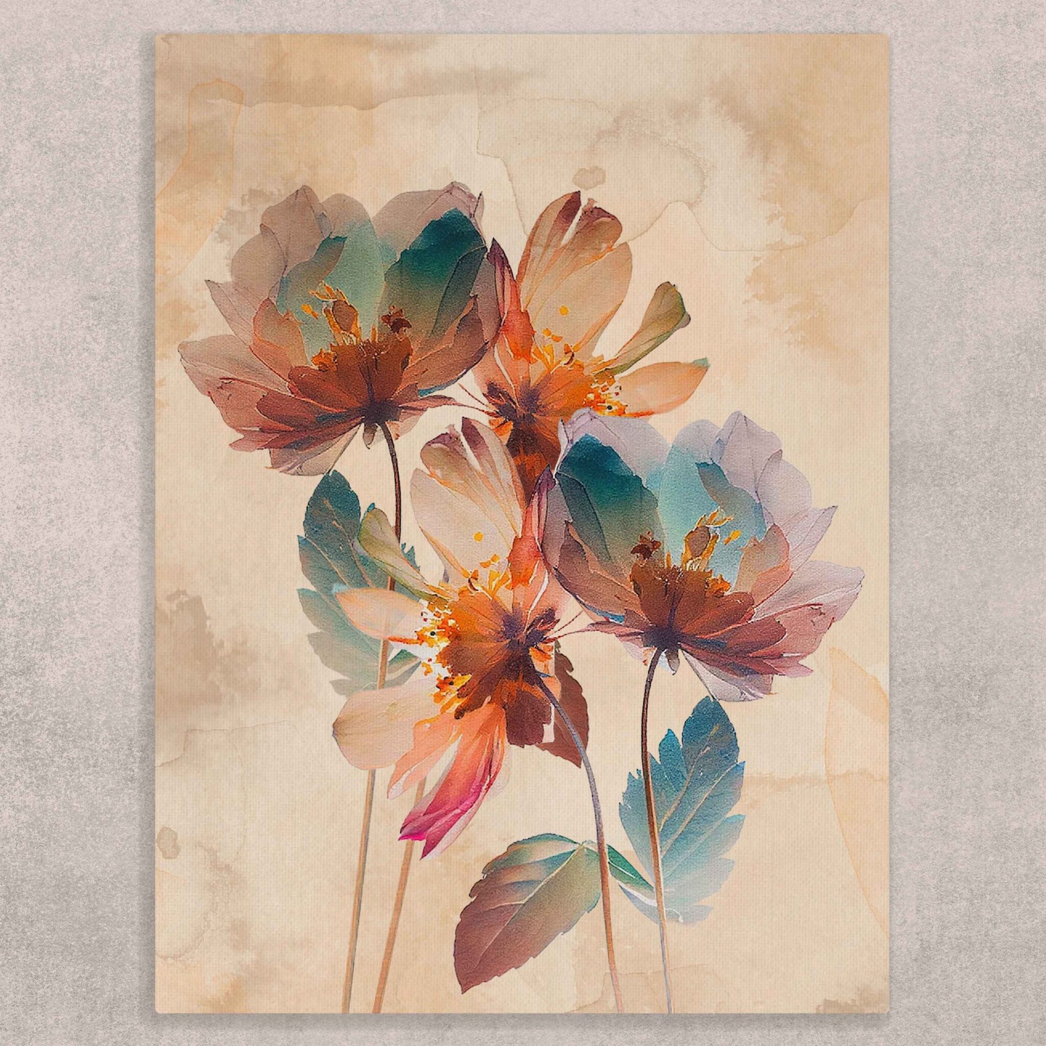 Beautiful Floral Canvas Painting for Home and Office - Magicdecor®