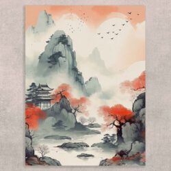 Modern Japanese Scenery Canvas Painting - Magicdecor®