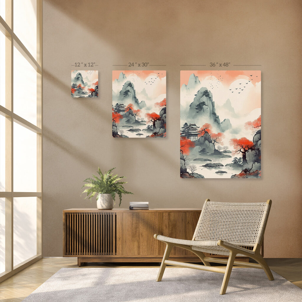 Modern Japanese Scenery Canvas Painting - Magicdecor®