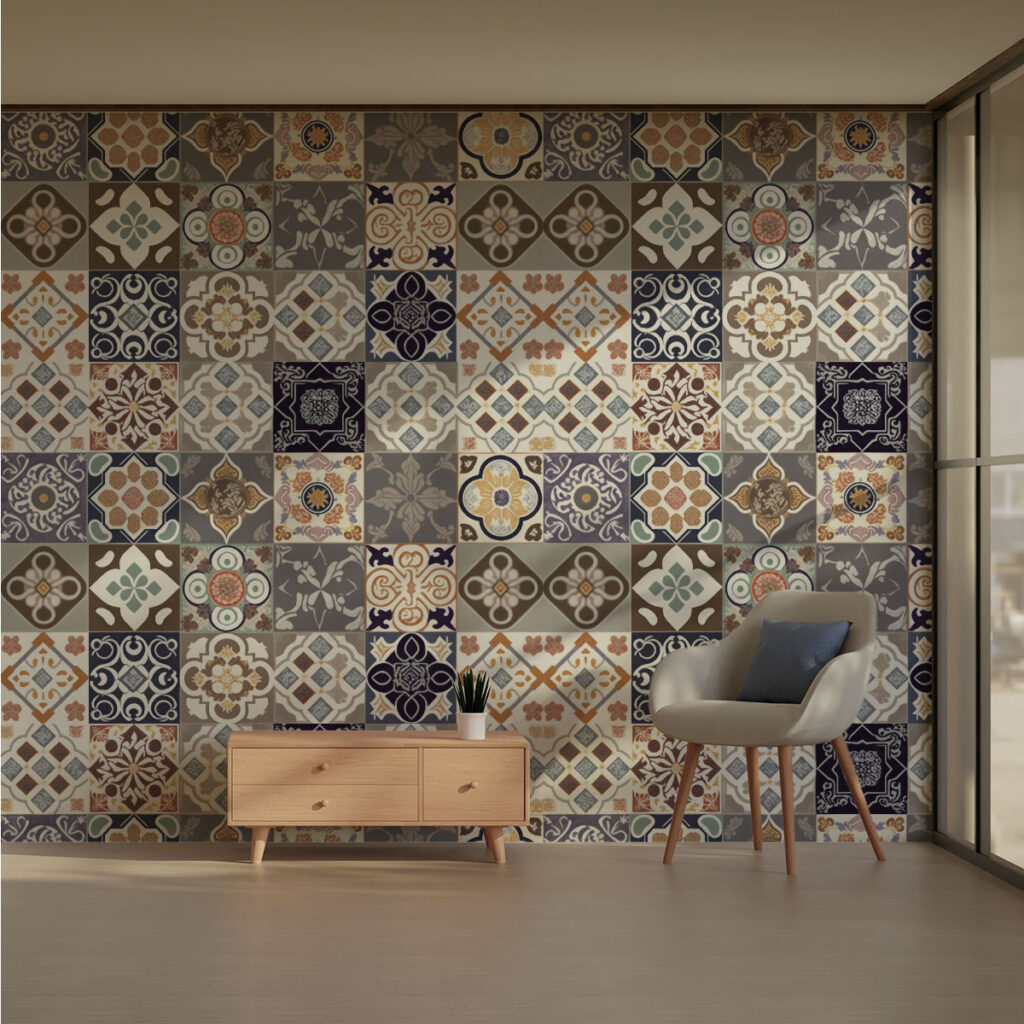 Portuguese Tile Wallpaper Roll - Magicdecor®