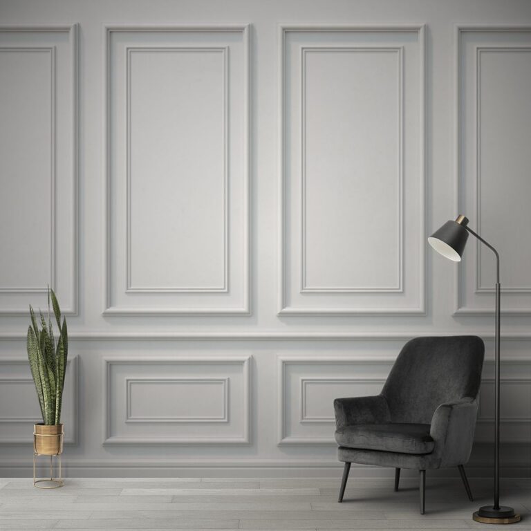 Modern Grand Living Room Moulding Wallpaper - Magicdecor®