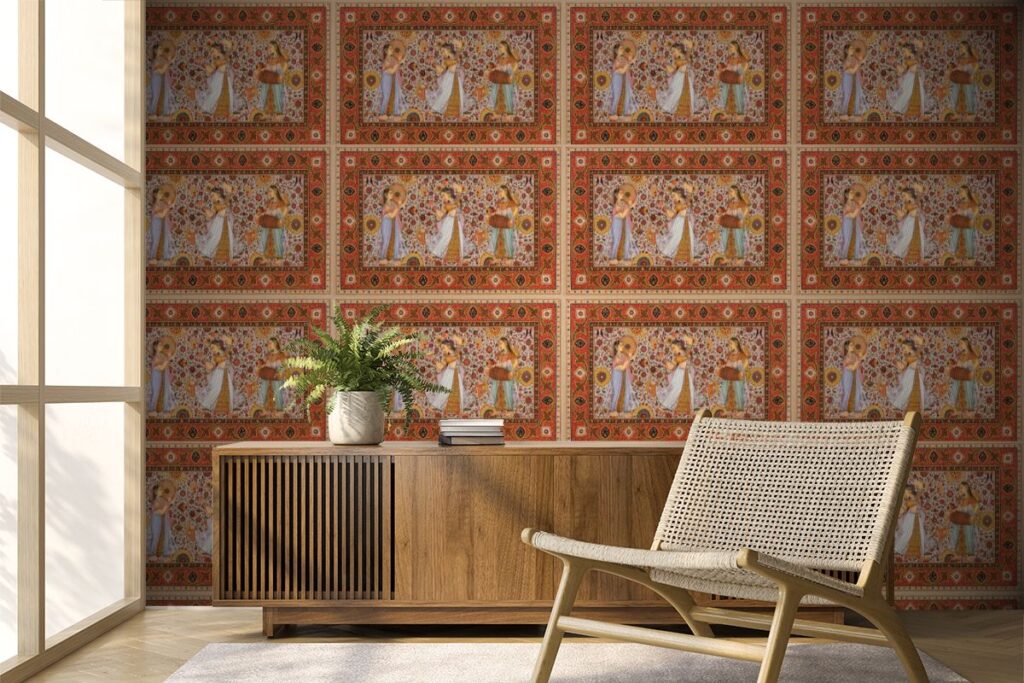 Indian Regal Resonance Living Room Wallpaper - Magicdecor®