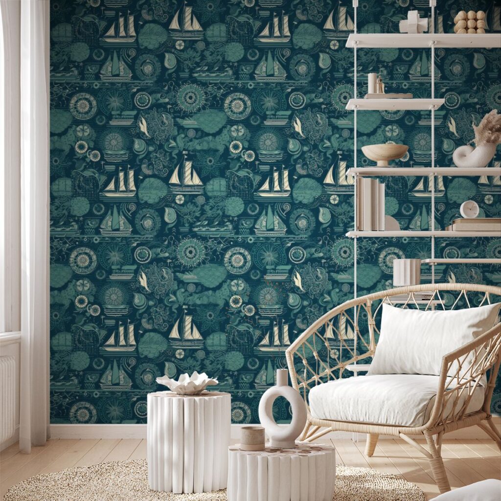 Oasis of Opulence Living Room Wallpaper - Magicdecor®