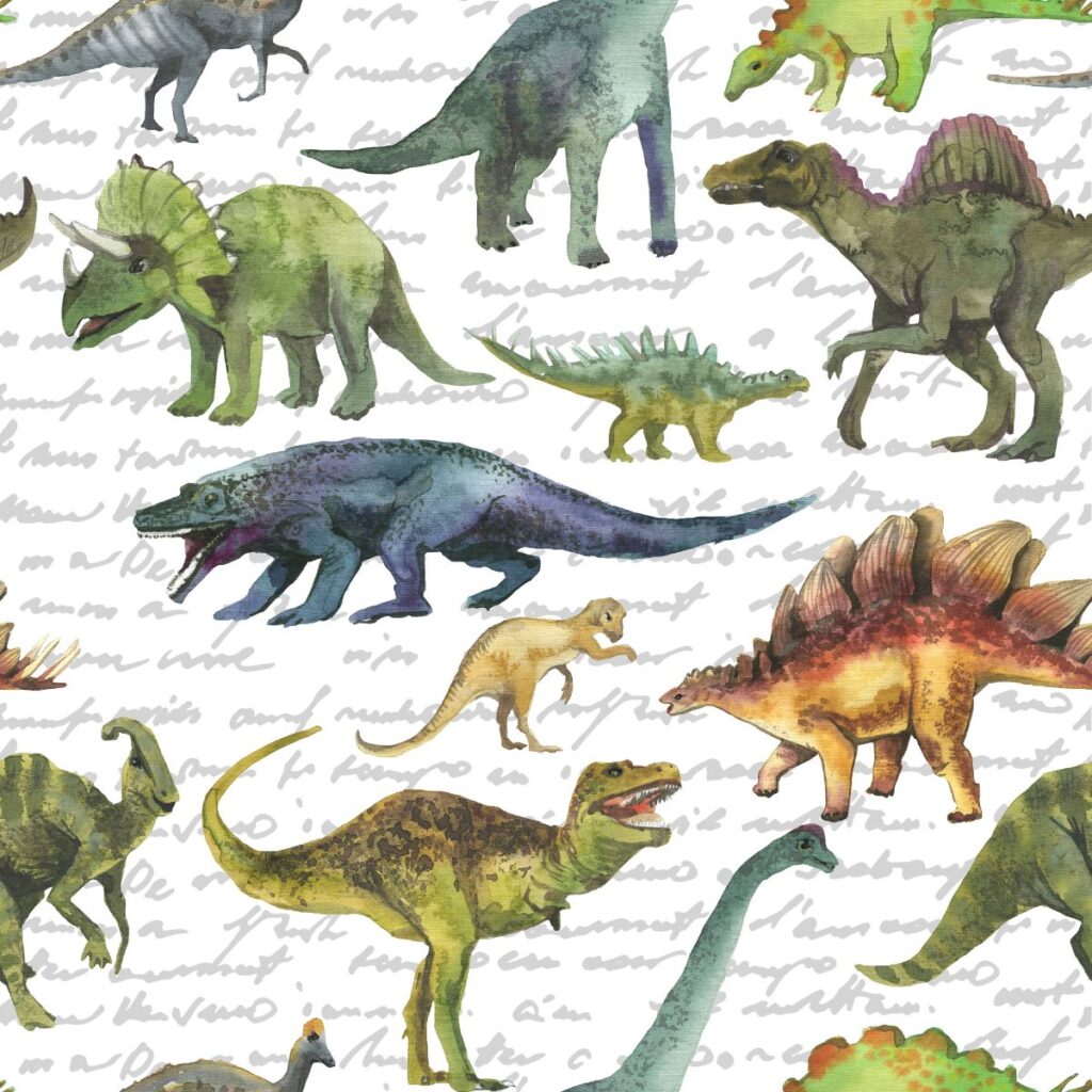 Elegant Dinosaur Pattern Wallpaper for Boys - Magicdecor®