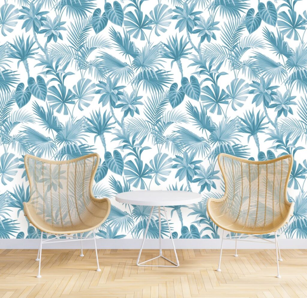 Elegant Vintage Tropical Leaves Pattern Wallpaper for Wall - Magicdecor®