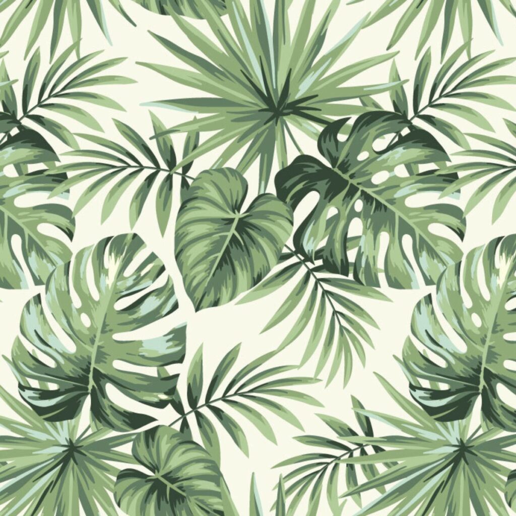 Exotic Palm Leaves Pattern Wallpaper for Wall - Magicdecor®