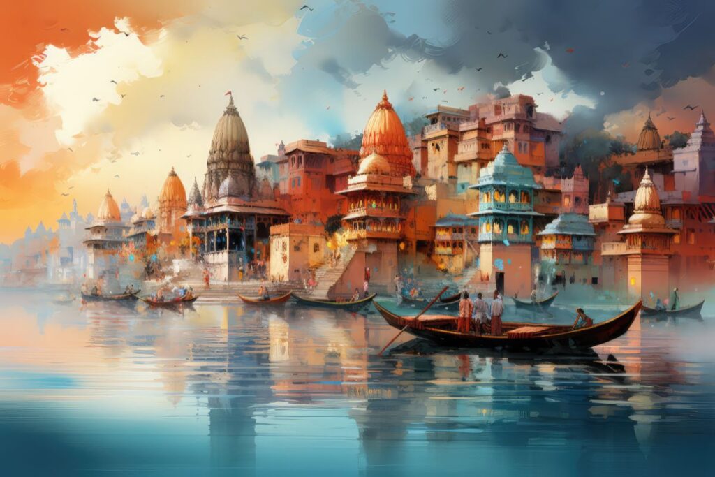 Banarasiya, Ancient Varanasi City Art Wallpaper for Wall - Magicdecor®