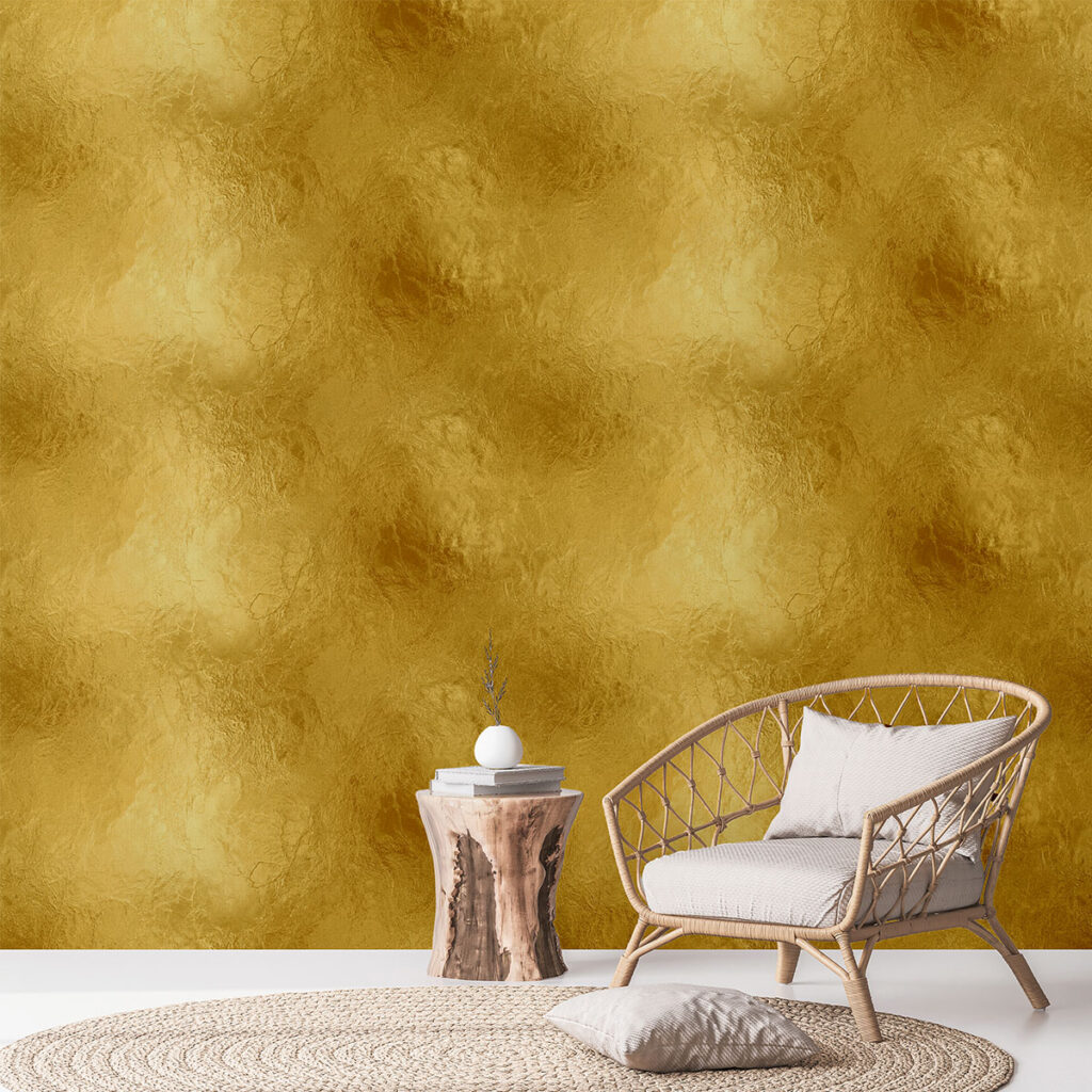 Luxurious Shiny Golden Sheet Texture Wallpaper Roll - Magic Decor