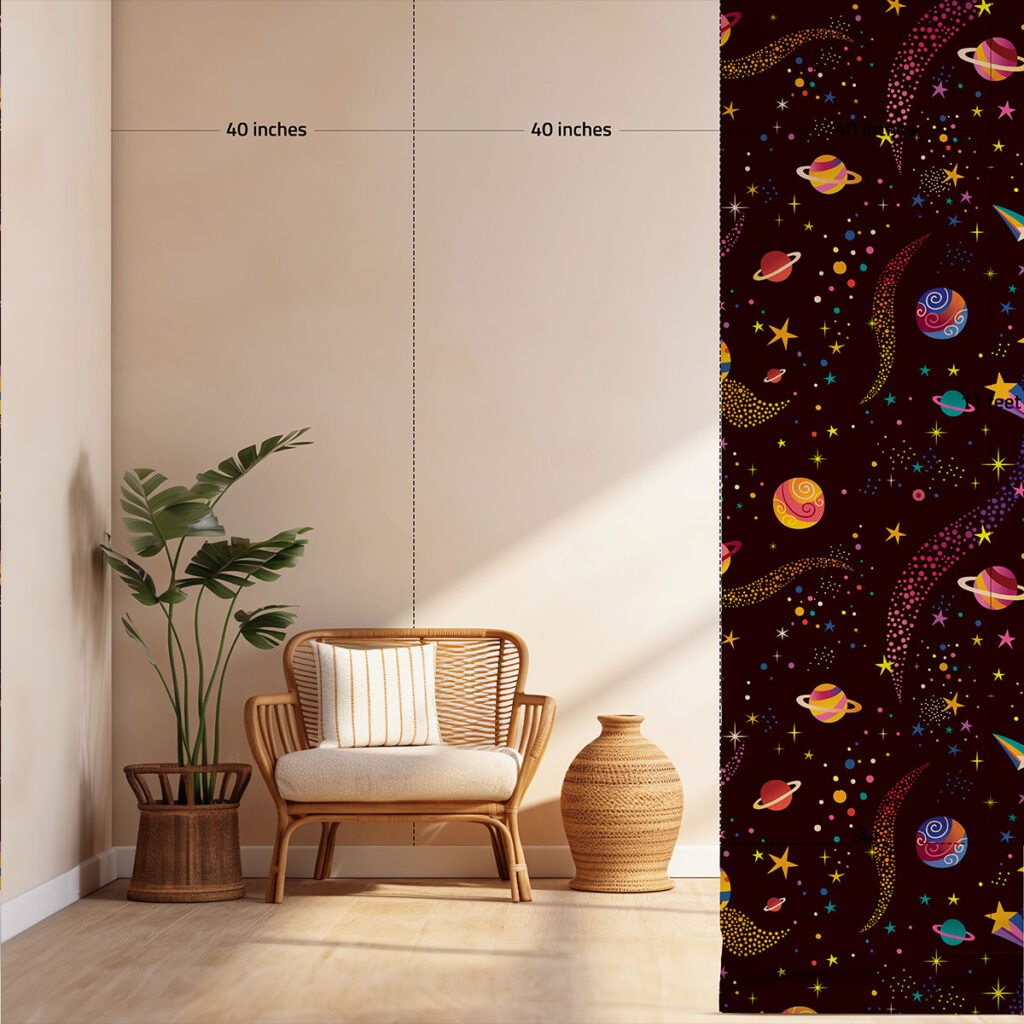 Vibrant Space Cosmos Pattern Wallpaper Covering for Wall - Magicdecor®