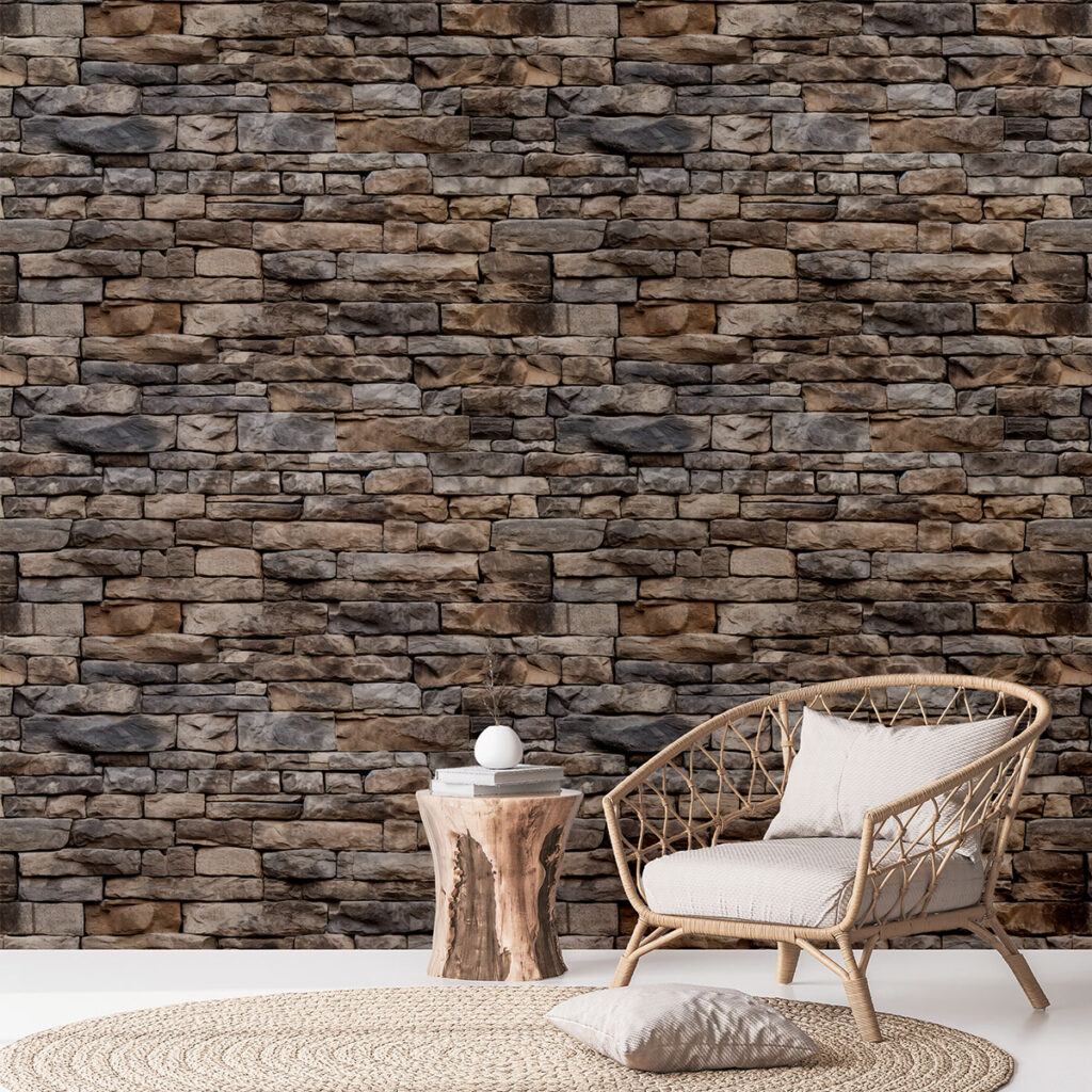 Castle Stone Wall Texture Wallpaper for Wall - Magicdecor®
