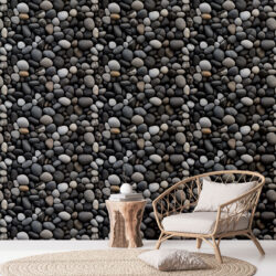 Soothing River Rocks Pattern Wallpaper Roll for Wall - Magicdecor®