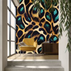 Bright Leopard Skin Pattern Wallpaper for Wall - Magicdecor®