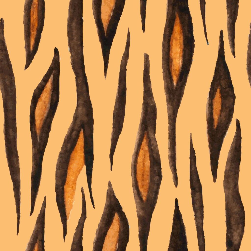 Watercolor Style Tiger Skin Texture Wallpaper for Wall - Magicdecor®