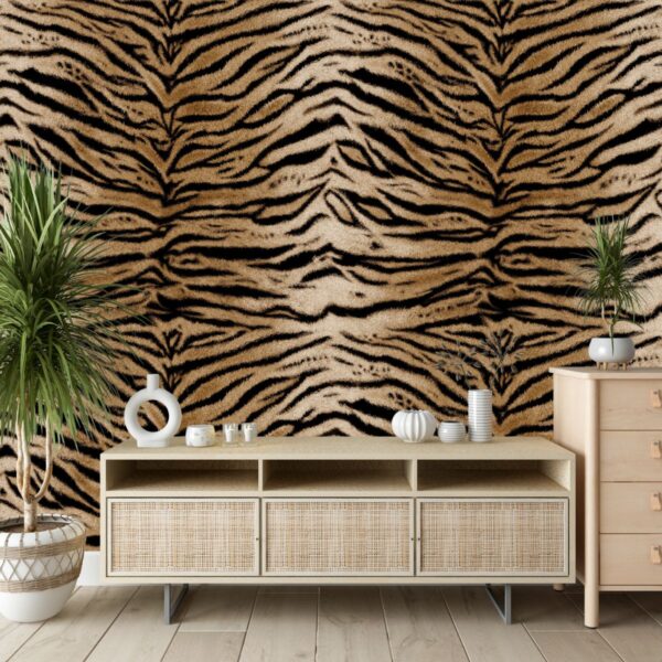 Wild Tiger Skin Pattern Wallpaper for Wall - Magicdecor®