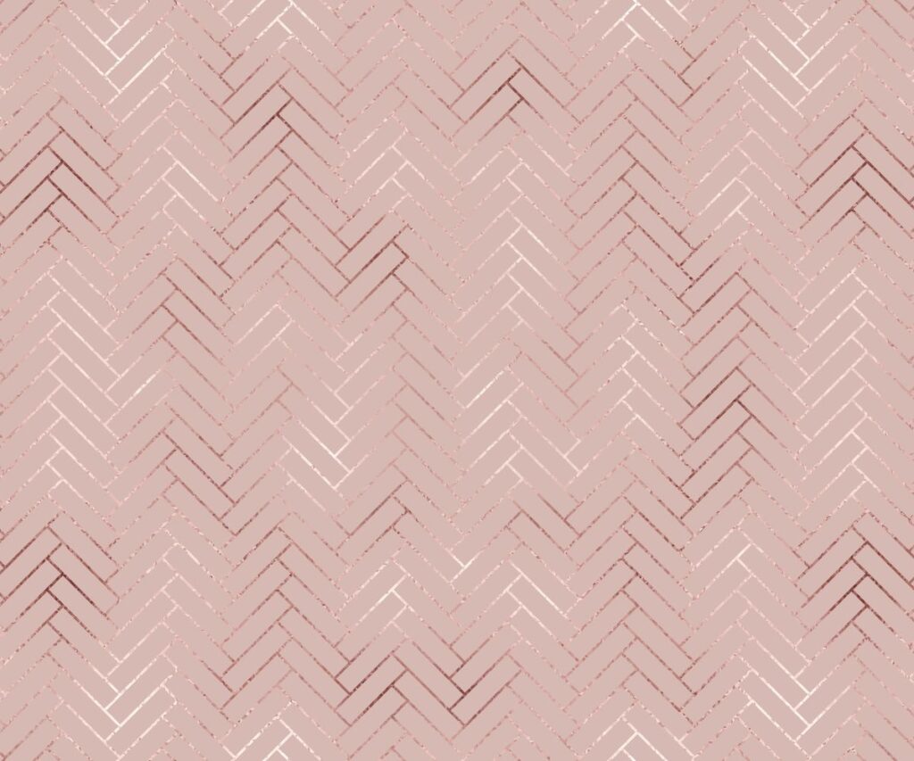 Rose Gold Diagonals Bricks Style Wallpaper for Wall - Magicdecor®