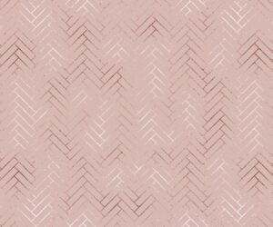 Rose Gold Diagonals Bricks Style Wallpaper for Wall - Magicdecor®