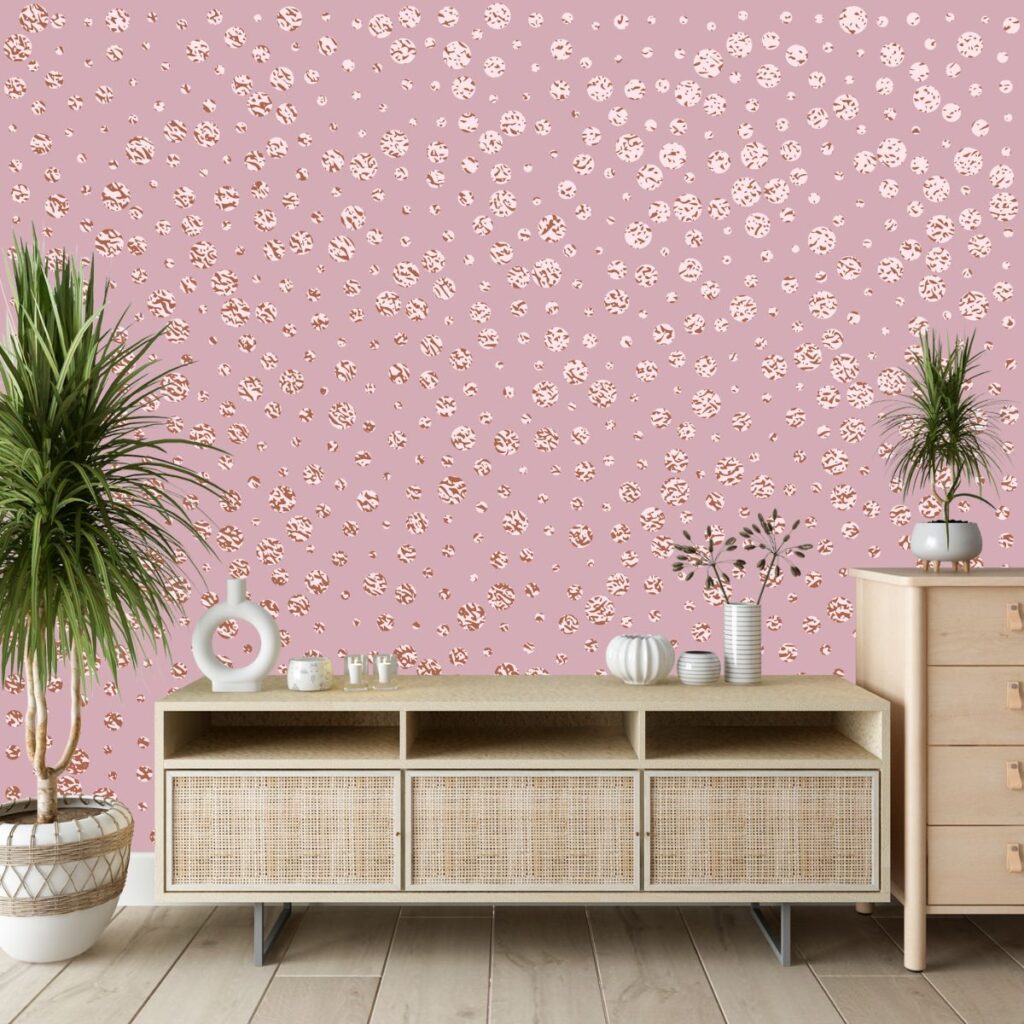 Rose Gold Metallic Glossy Texture Wallpaper for Wall - Magicdecor®