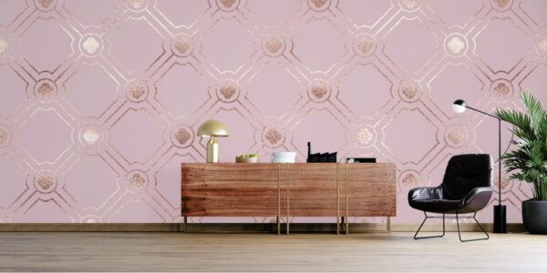 Rose Gold Tile Radiance Wallpaper for Wall - Magicdecor®