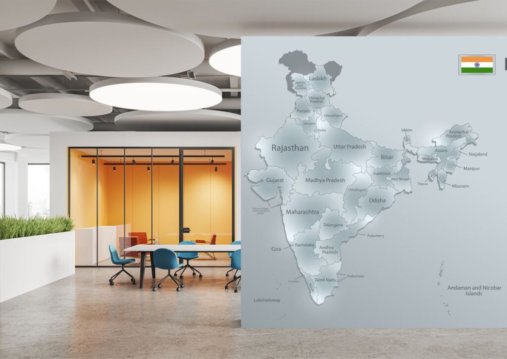 3d Effect India Administrative Wallpaper for Wall - Magicdecor®